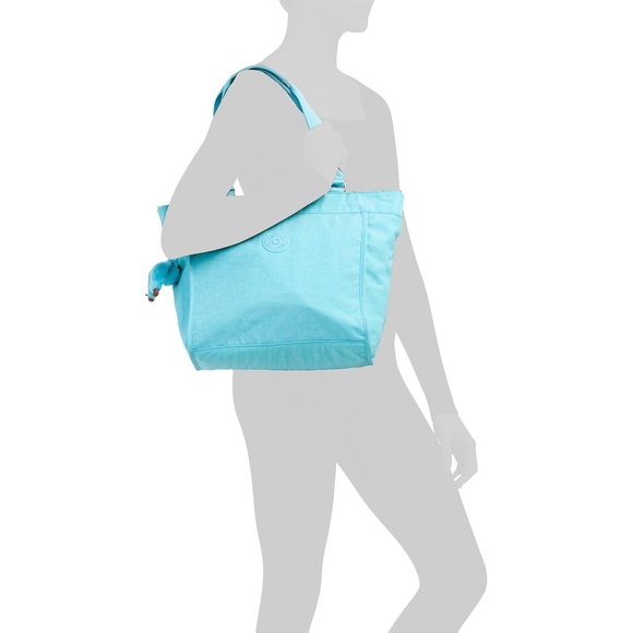 Kipling | Bags | Kipling Blue Splash Nylon New Shopper Medium Tote ...